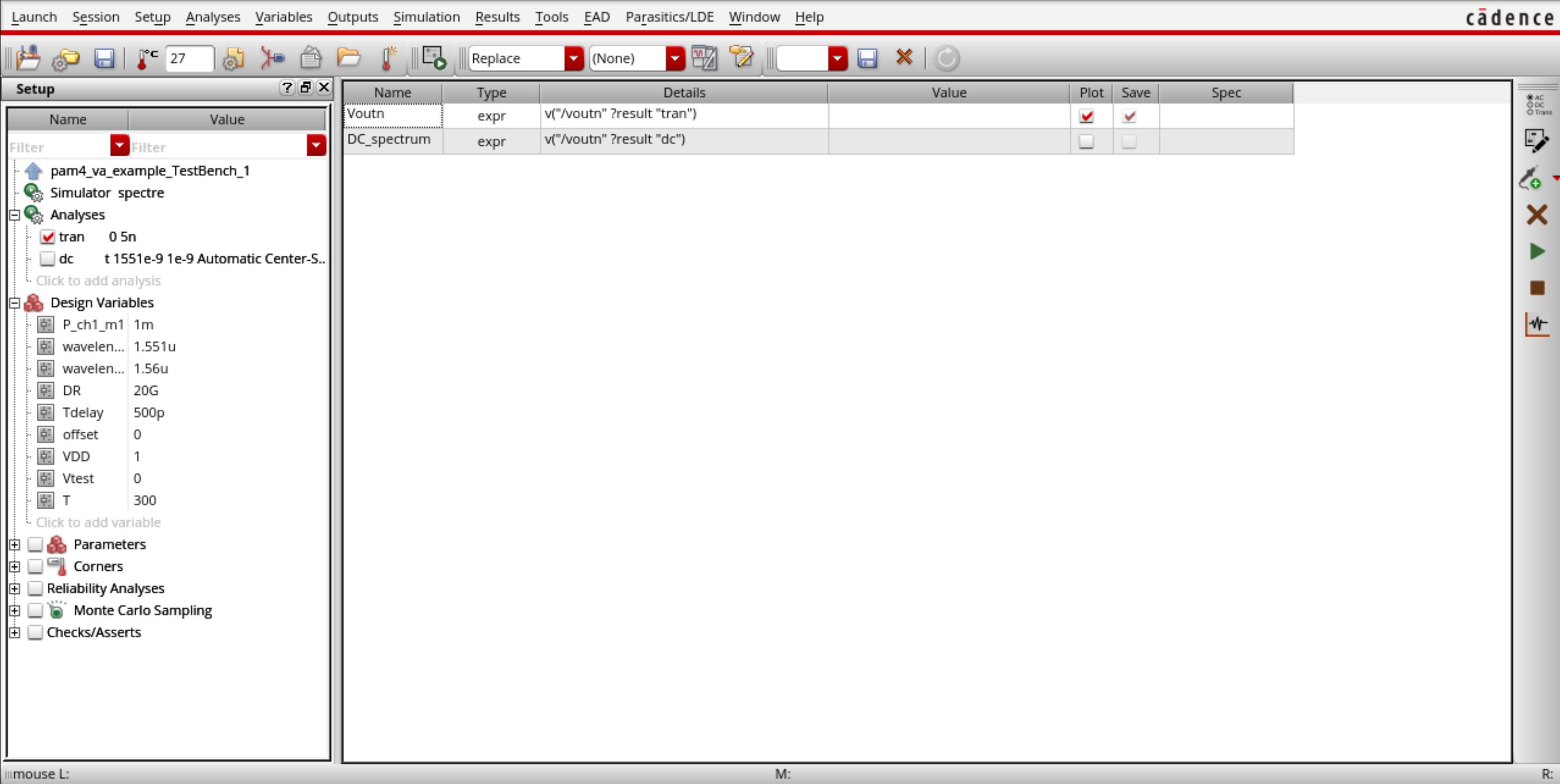 Verilog-A PAM4 Transceiver - Virtuoso Interoperability – Ansys Optics