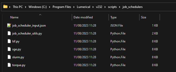 Lumerical job scheduler integration configuration (Slurm, Torque, LSF ...
