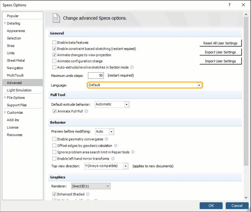 Tips for Speos Options – Ansys Optics