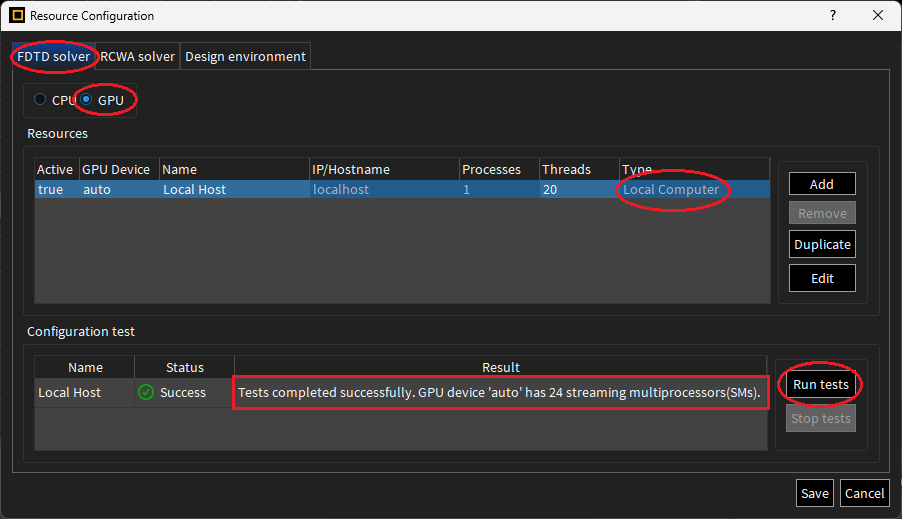 Getting Started With Running Fdtd On Gpu Ansys Optics 1090