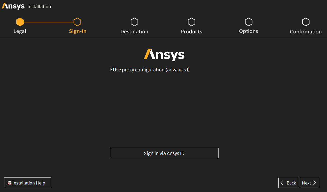 Installing using the Ansys automated installer – Ansys Optics