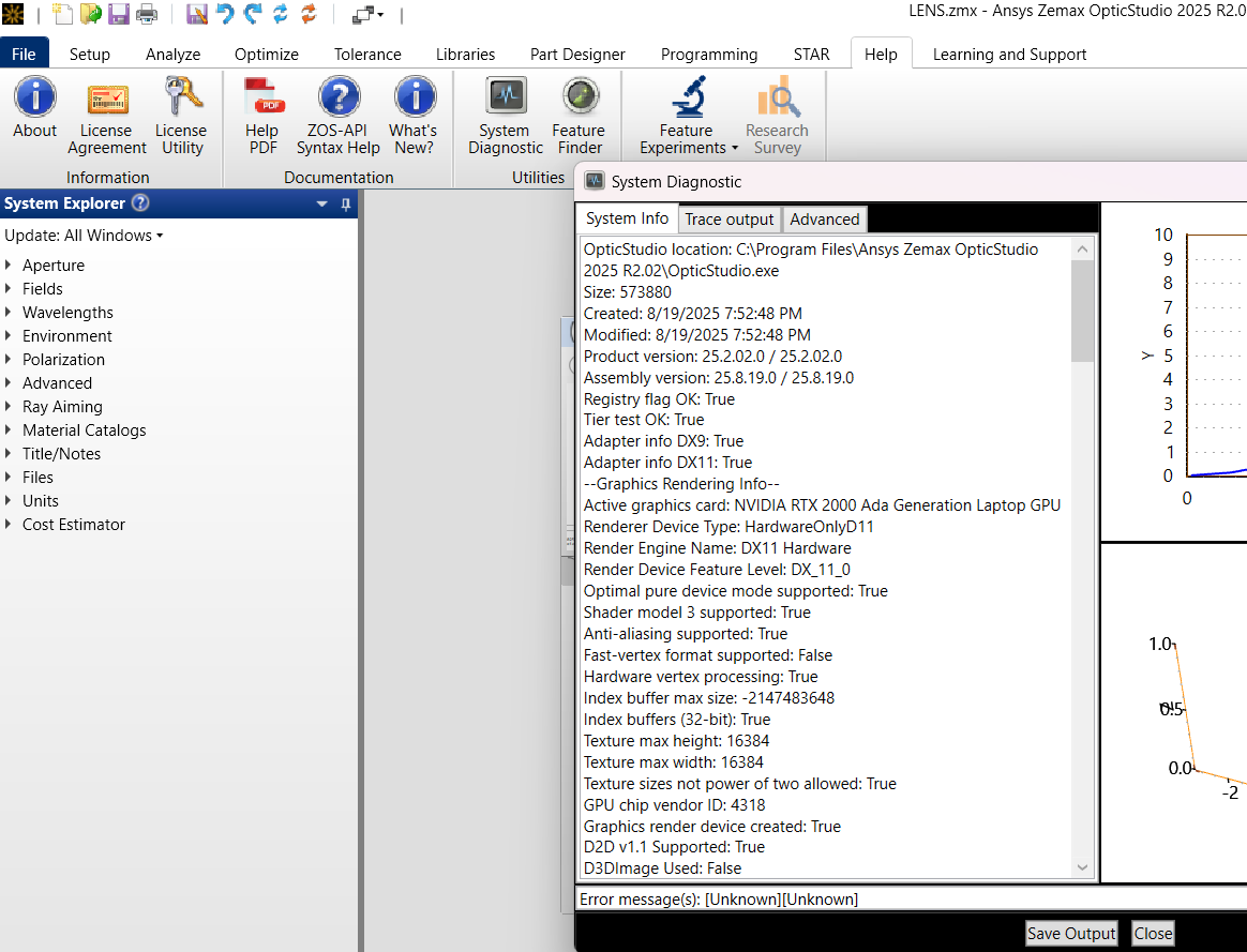 Gathering logs and information for reporting Ansys Zemax OpticStudio ...