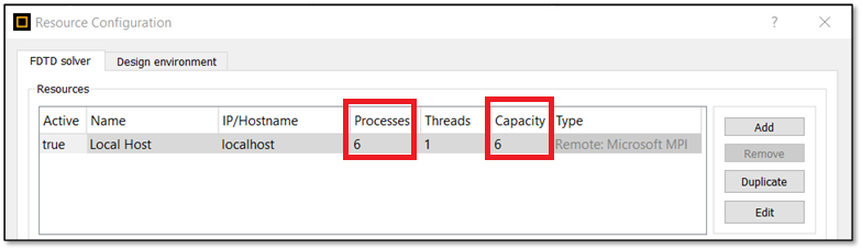 Resource configuration elements and controls – Ansys Optics