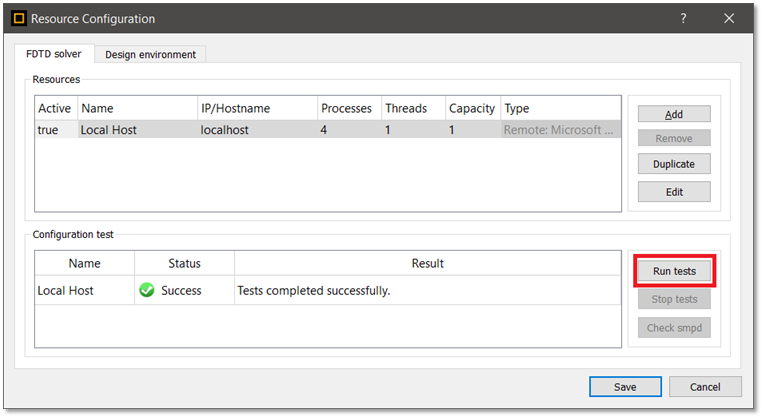 Resource configuration elements and controls – Ansys Optics